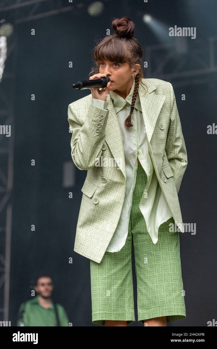 Noga Erez during the Outside Lands Music Festival on October 30, 2021 ...