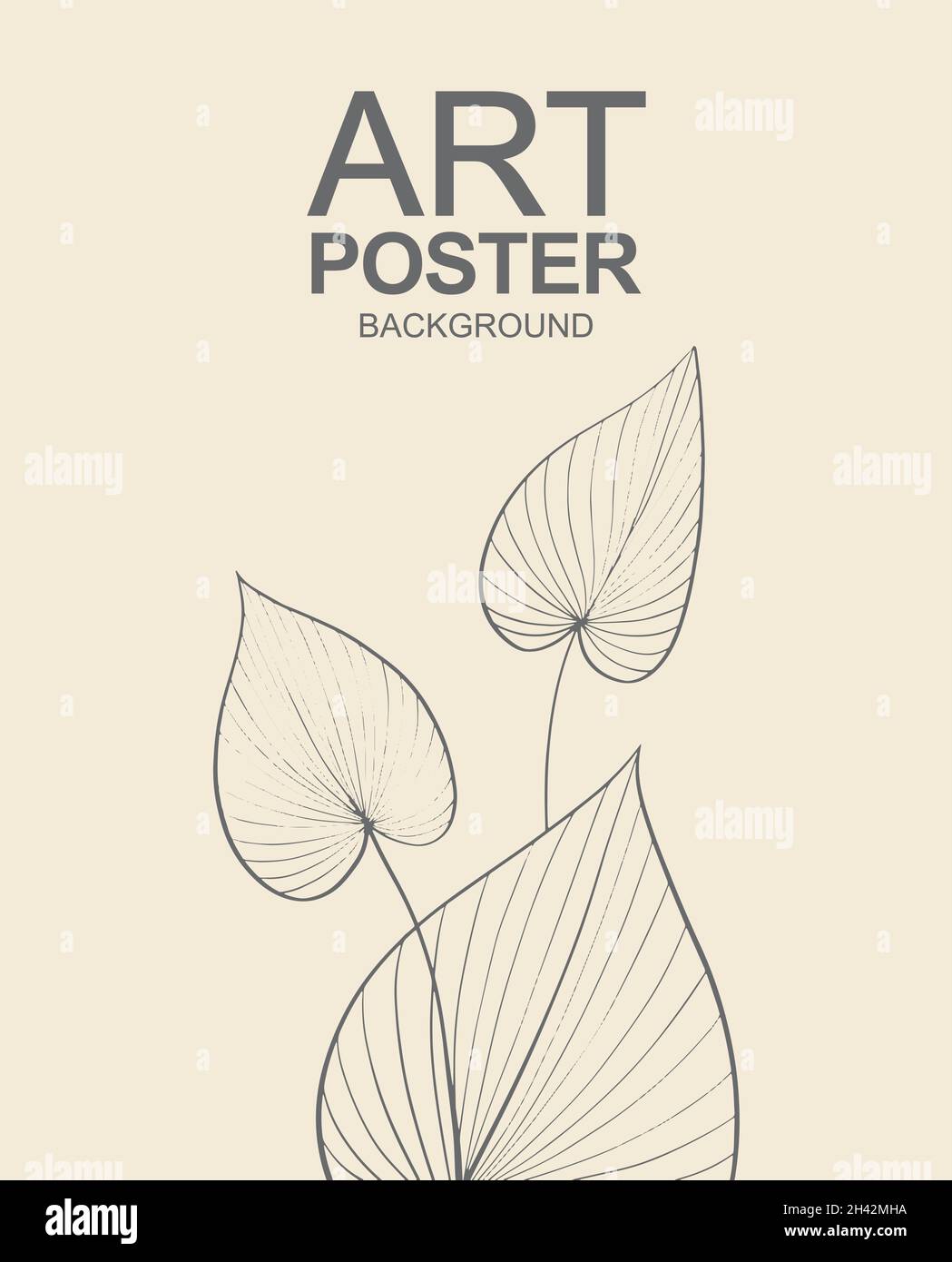 Vector botanical floral illustration. Outline drawings Stock Vector ...