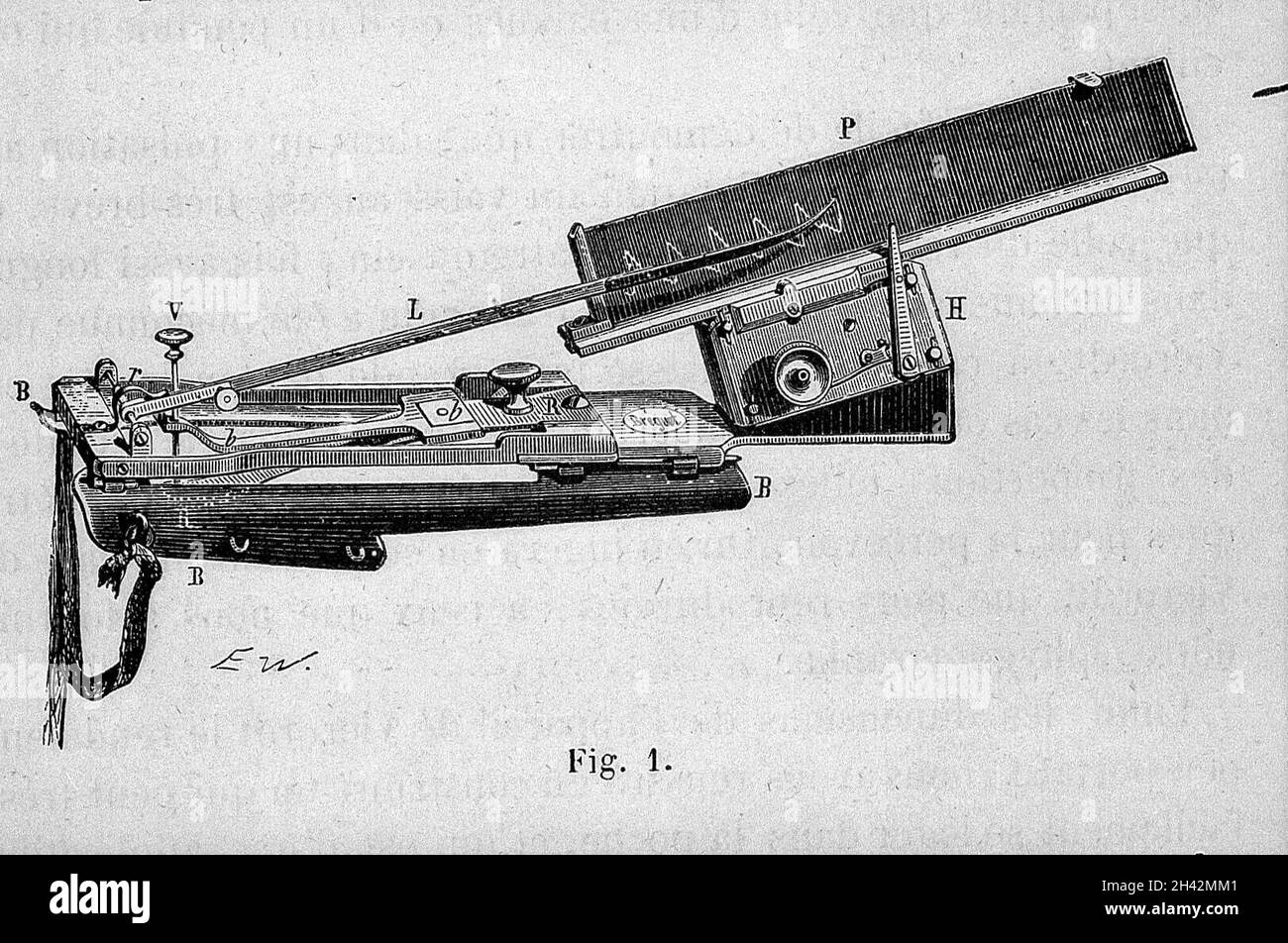 Marey's original's sphygmograph Stock Photo - Alamy