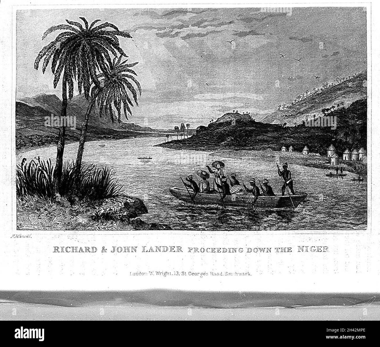 The travels of Richard & John Lander Stock Photo - Alamy