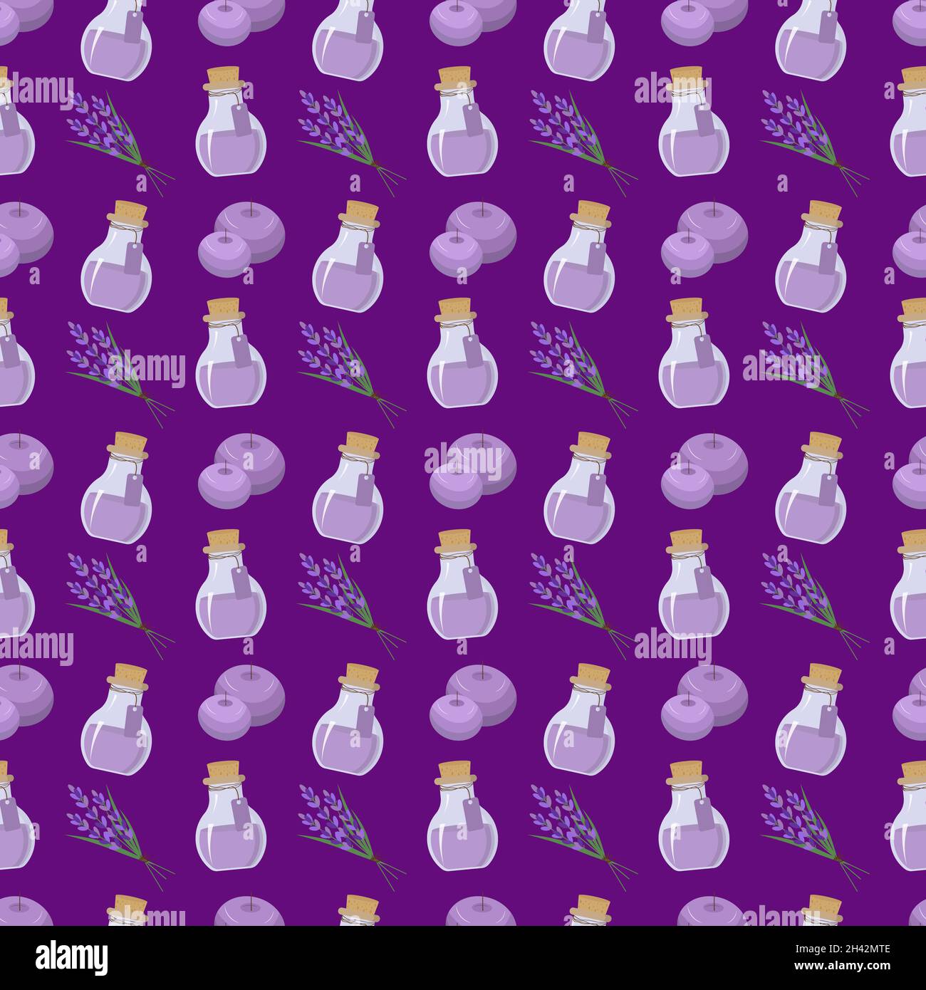 Bath Woman Oil Lavender Stock Vector Images Alamy