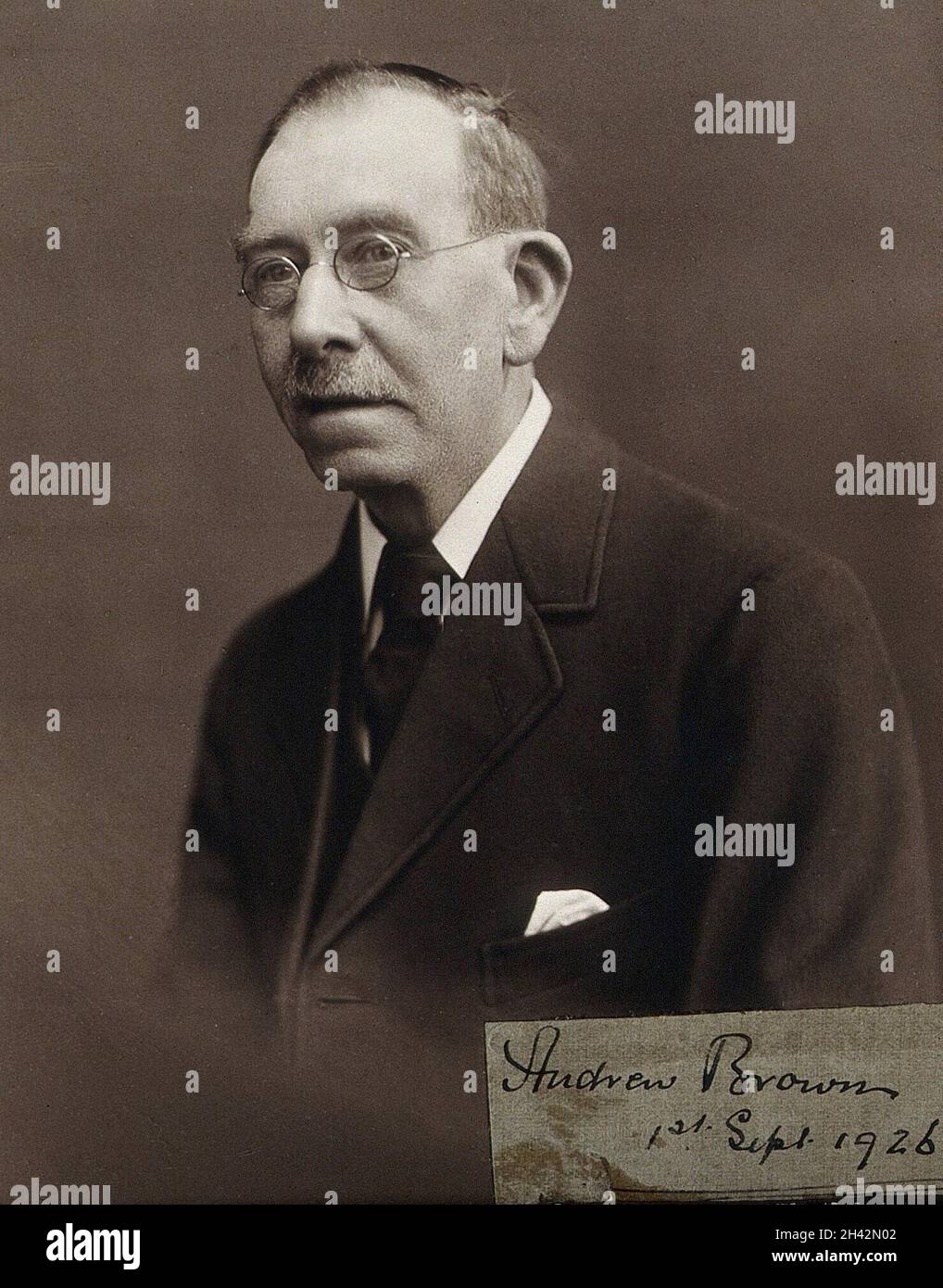 Andrew Brown. Photograph, 1926 Stock Photo - Alamy