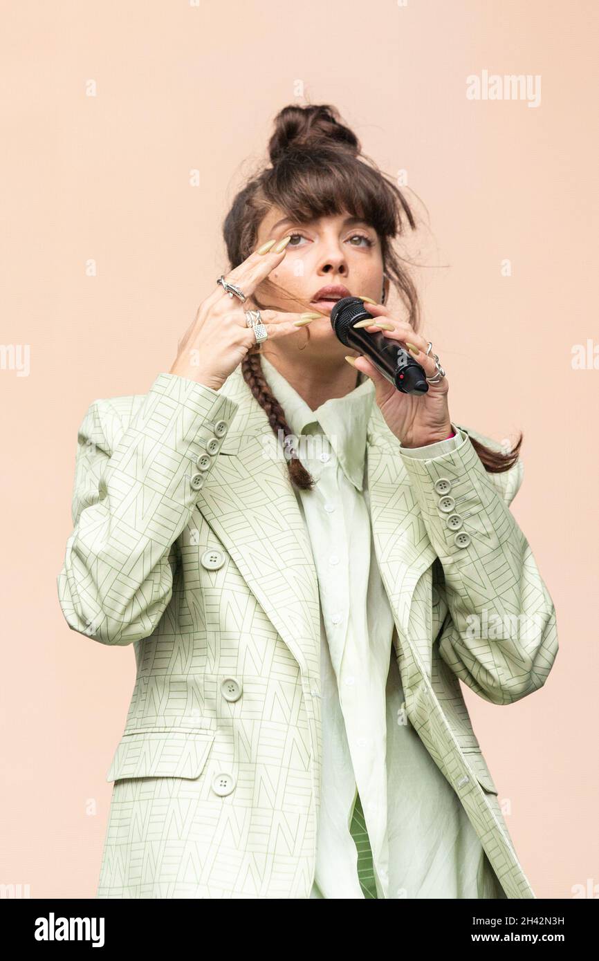 Noga Erez during the Outside Lands Music Festival on October 30, 2021 ...