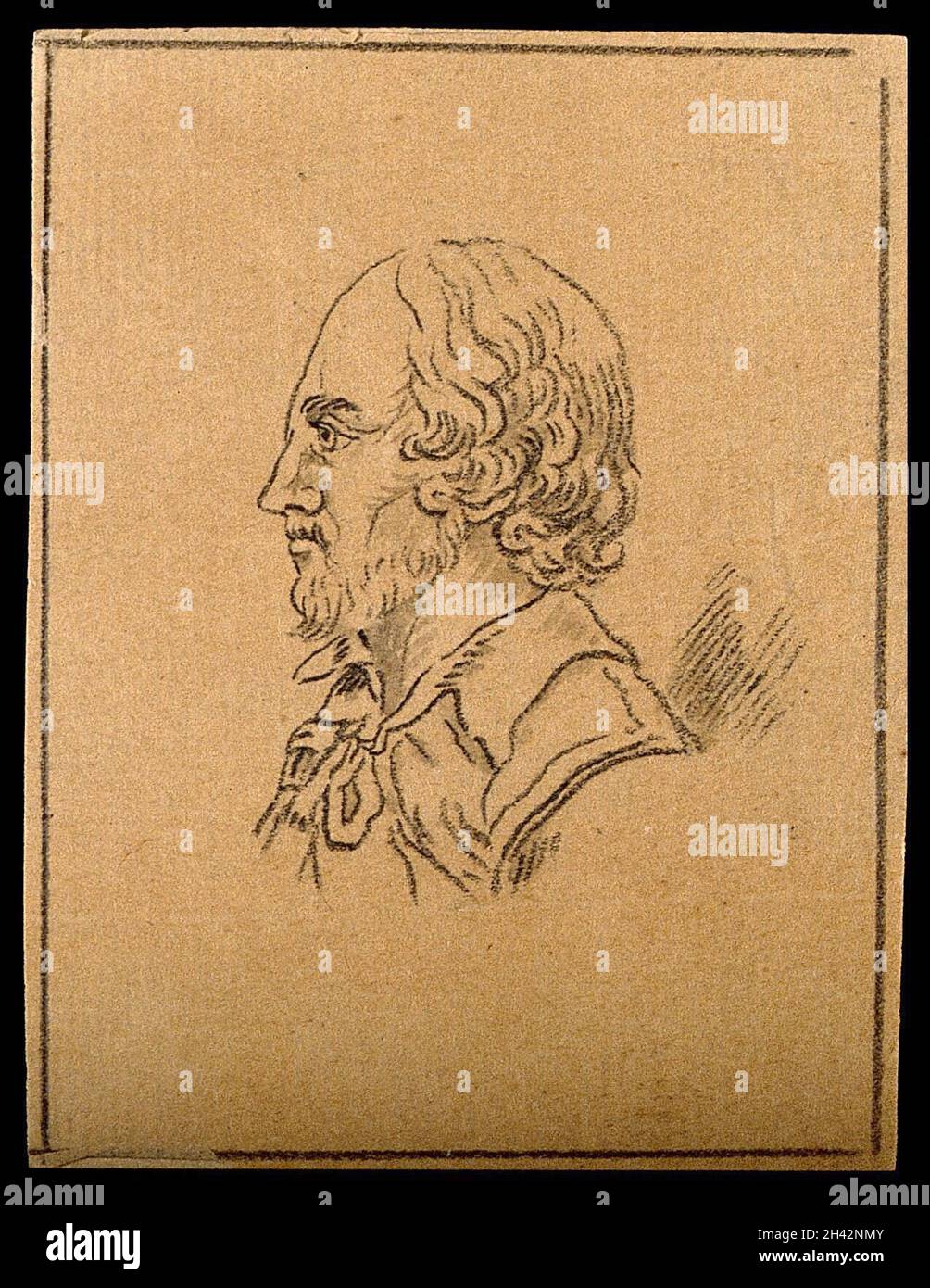 William Shakespeare: profile. Drawing, c. 1793 Stock Photo - Alamy