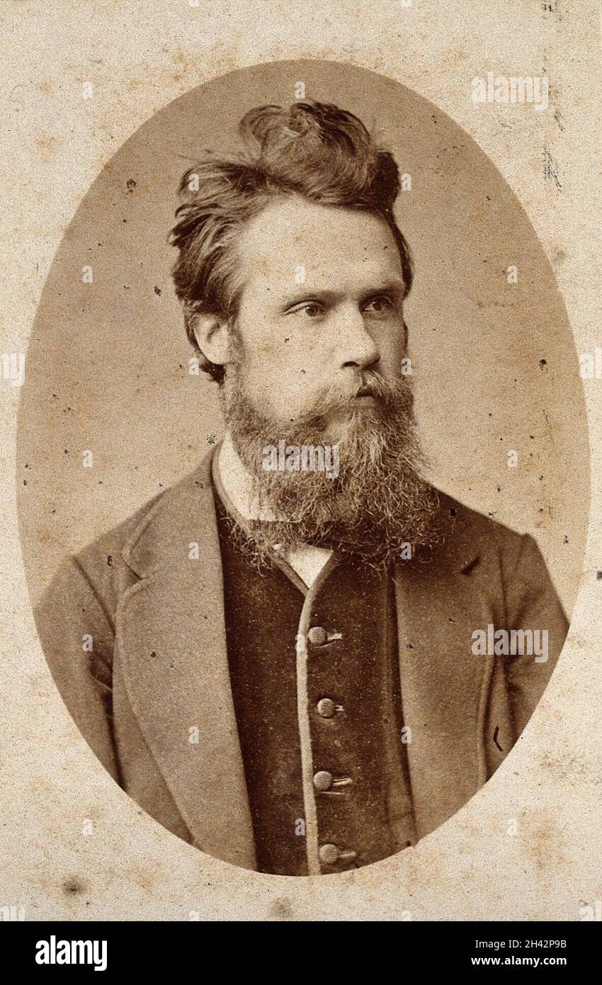 Leopold Schrötter, Ritter von Kristelli. Photograph by Dr Székely Stock ...