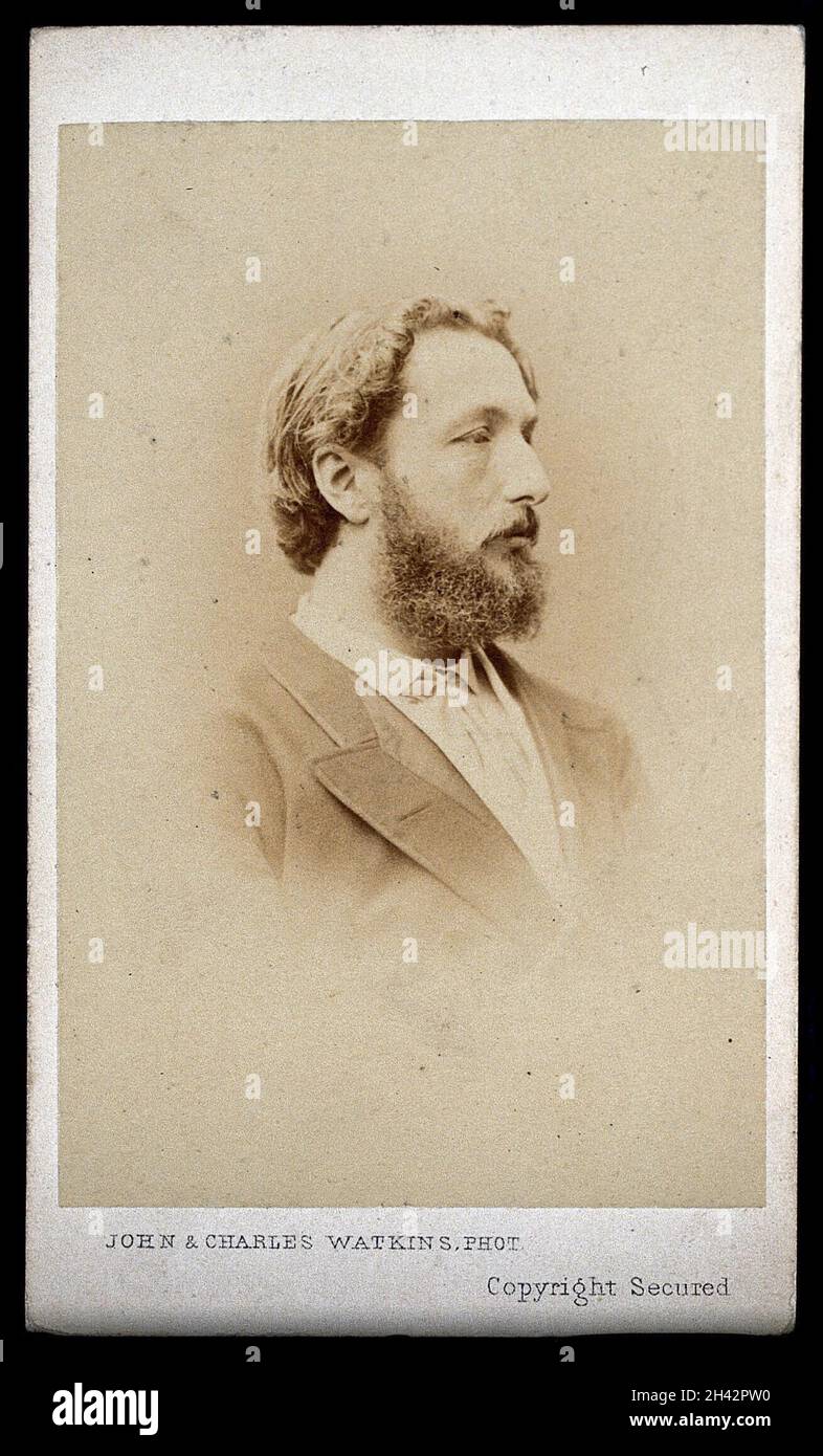 Frederick, Lord Leighton. Photograph by John & Charles Watkins Stock ...