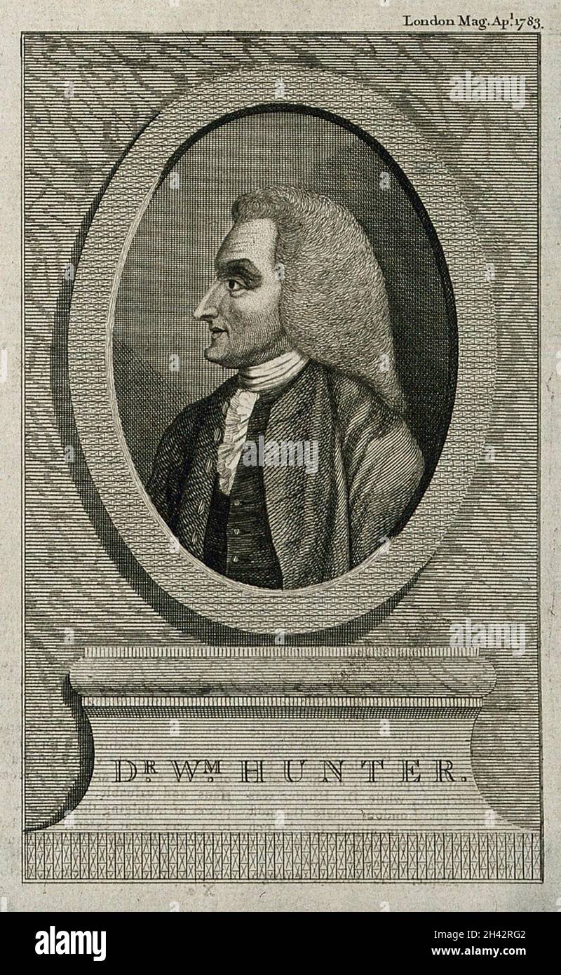 William Hunter. Line engraving, 1783 Stock Photo - Alamy