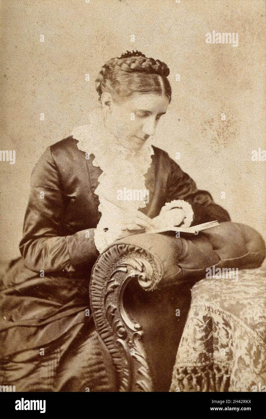 Lady Simpson, wife of Sir James Young Simpson. Photograph by John ...