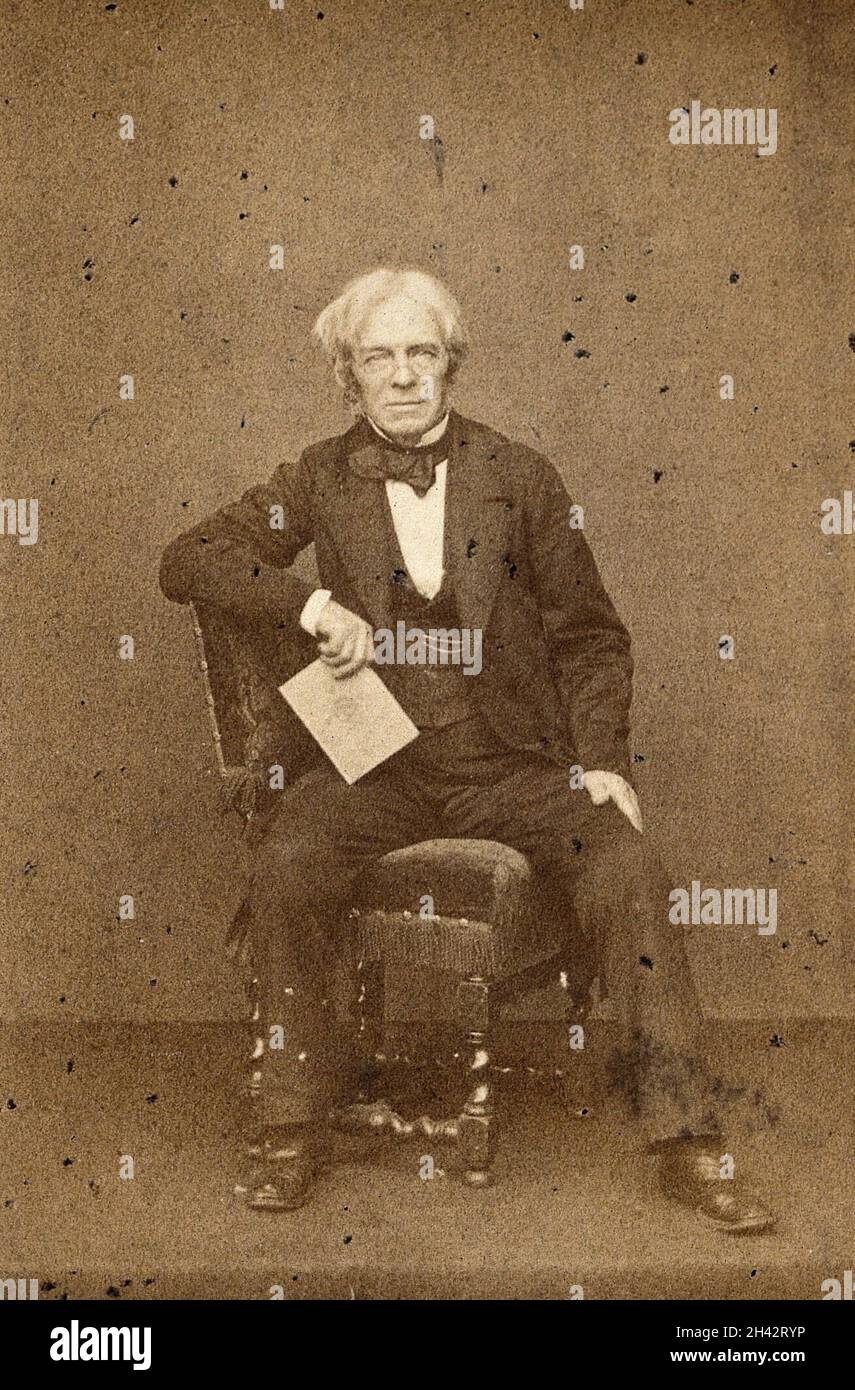 Michael Faraday. Photograph by John Watkins Stock Photo - Alamy