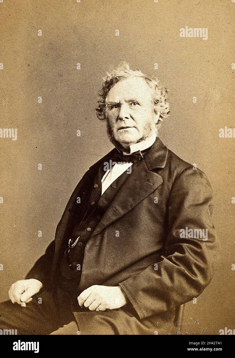Sir William James Erasmus Wilson. Photograph by Ernest Edwards Stock ...