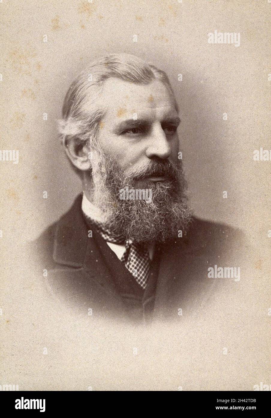 Sir William Henry Flower. Photograph by G. Jerrard, 1881 Stock Photo ...