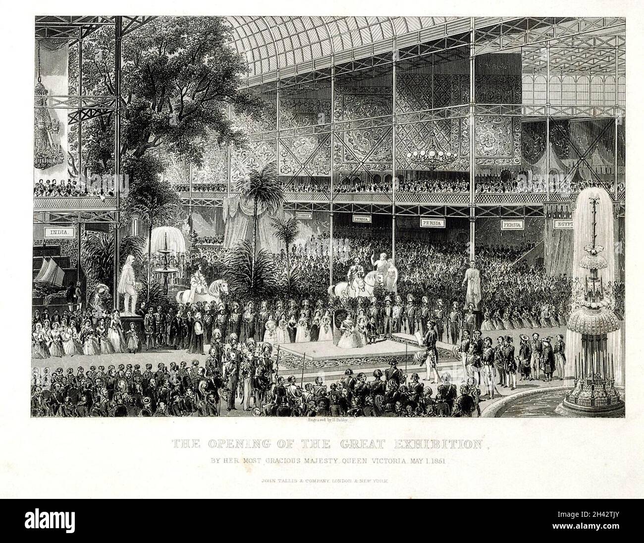 The Great Exhibition in the Crystal Palace, Hyde Park, London: the ... The Great Exhibition in the Crystal Palace, Hyde Park, London: the ...
