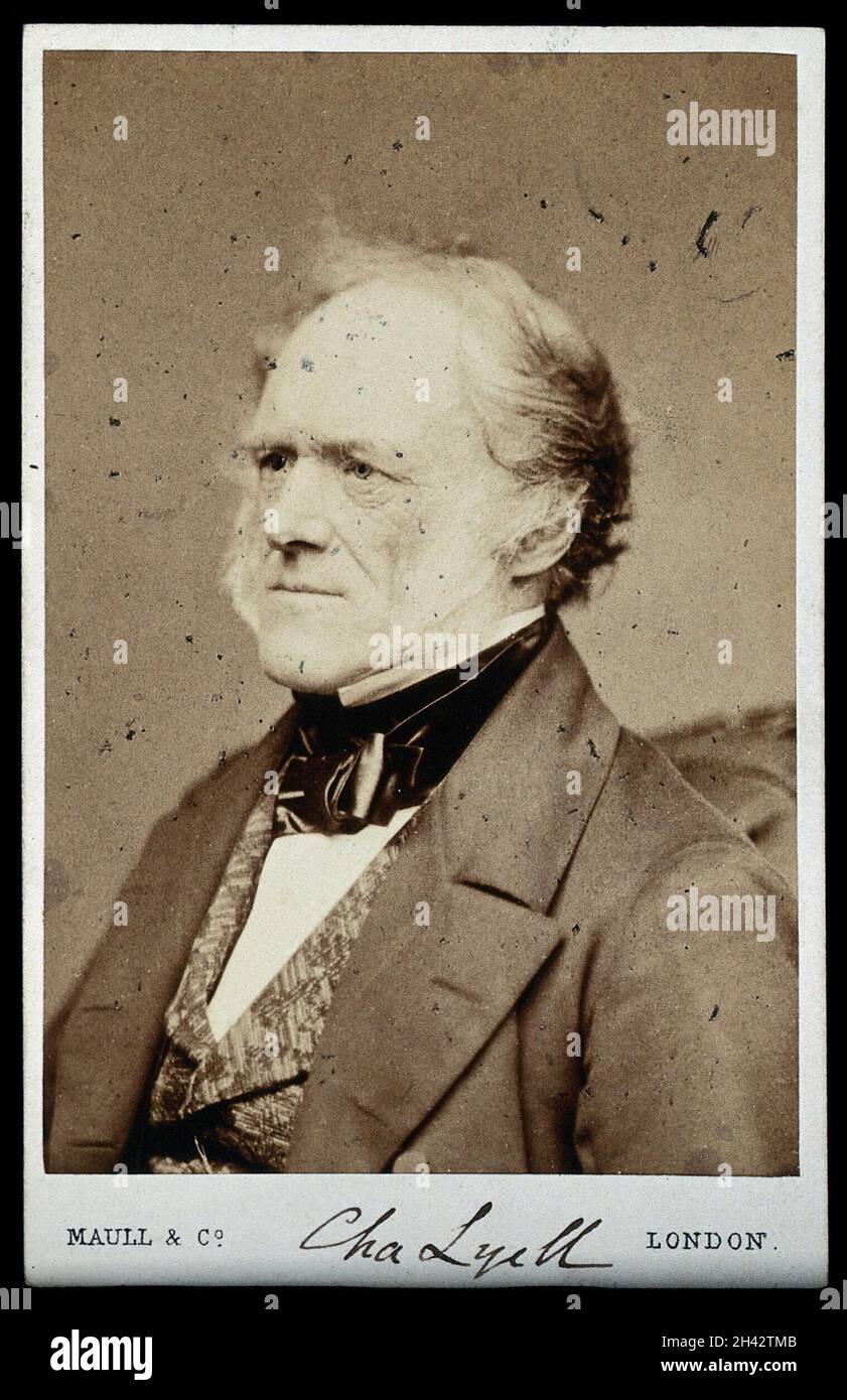 Sir Charles Lyell. Photograph by Maull & Co Stock Photo - Alamy