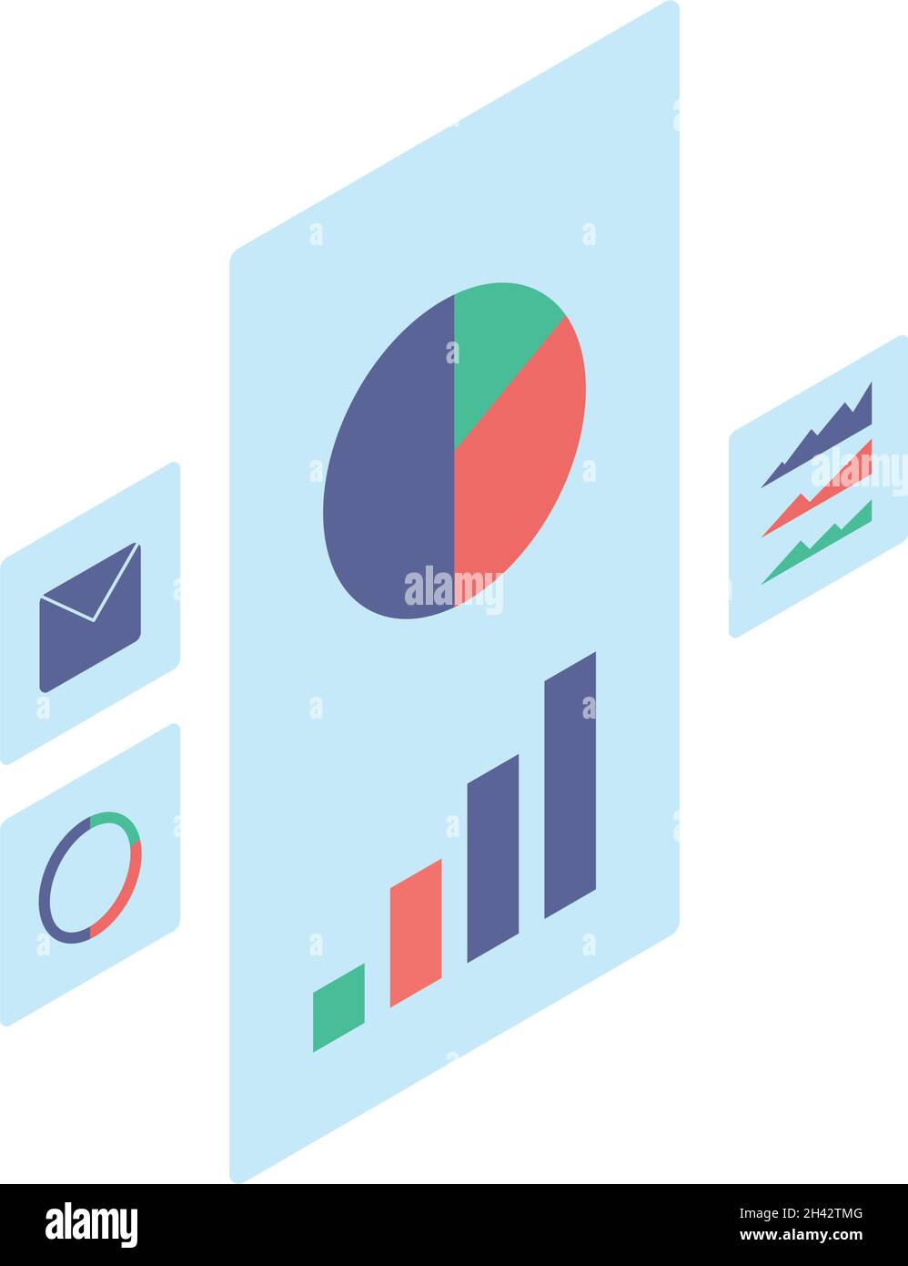 statistics infographics in paper icon Stock Vector Image & Art - Alamy