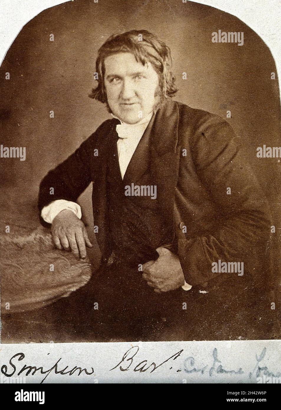 Sir James Young Simpson. Photograph by J.G. Tunny Stock Photo - Alamy