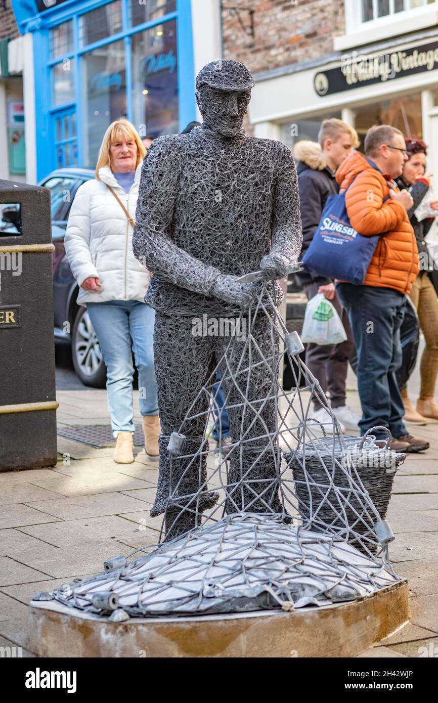 The “Net Mender” sculpture, number 4 of 9, on the Heritage Sculpture ...