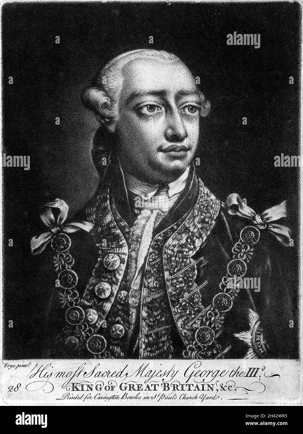 George iii portrait Black and White Stock Photos & Images - Alamy