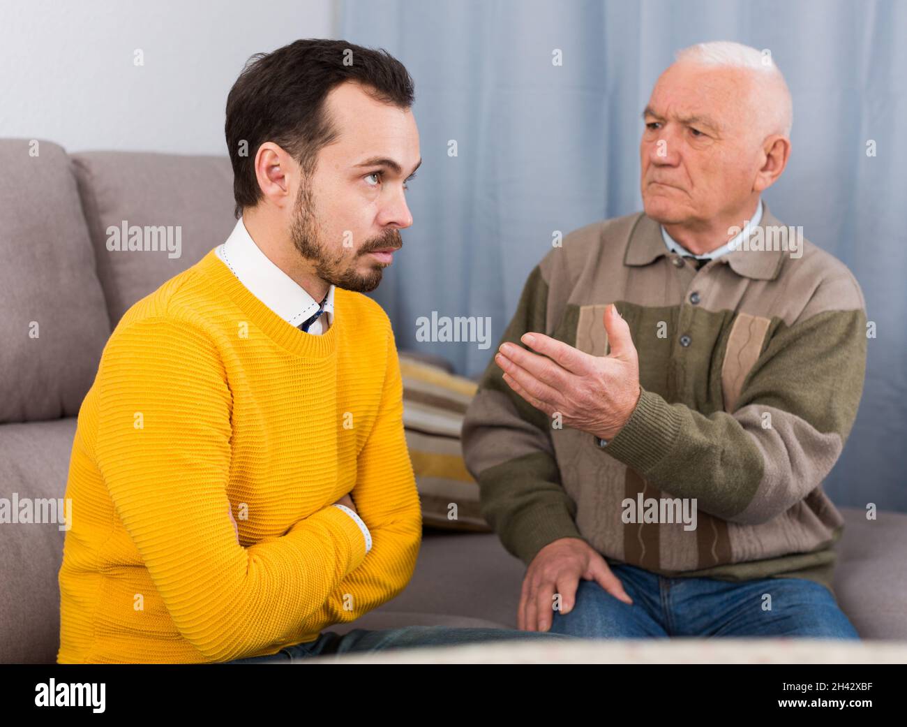 Father and son arguing Stock Photo - Alamy