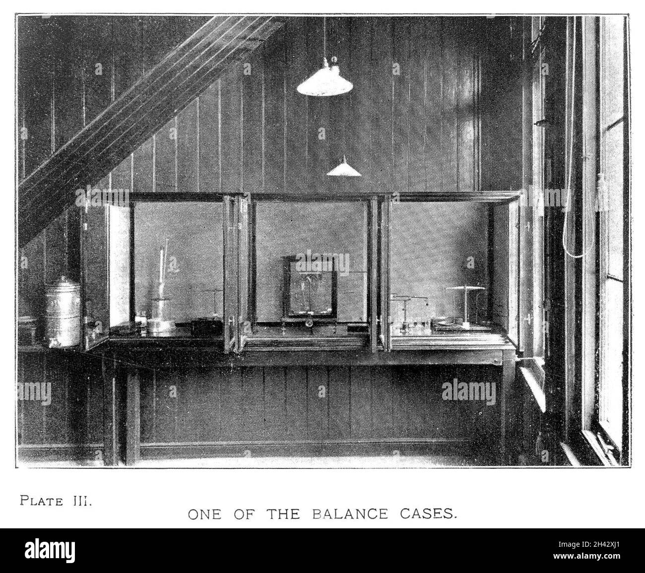 Balance cases, Wellcome Chemical Research Laboratories. 19th C Stock ...