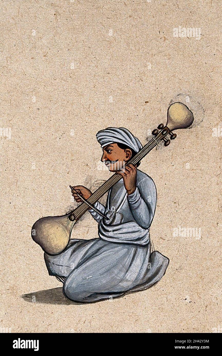 Playing veena hi-res stock photography and images - Alamy