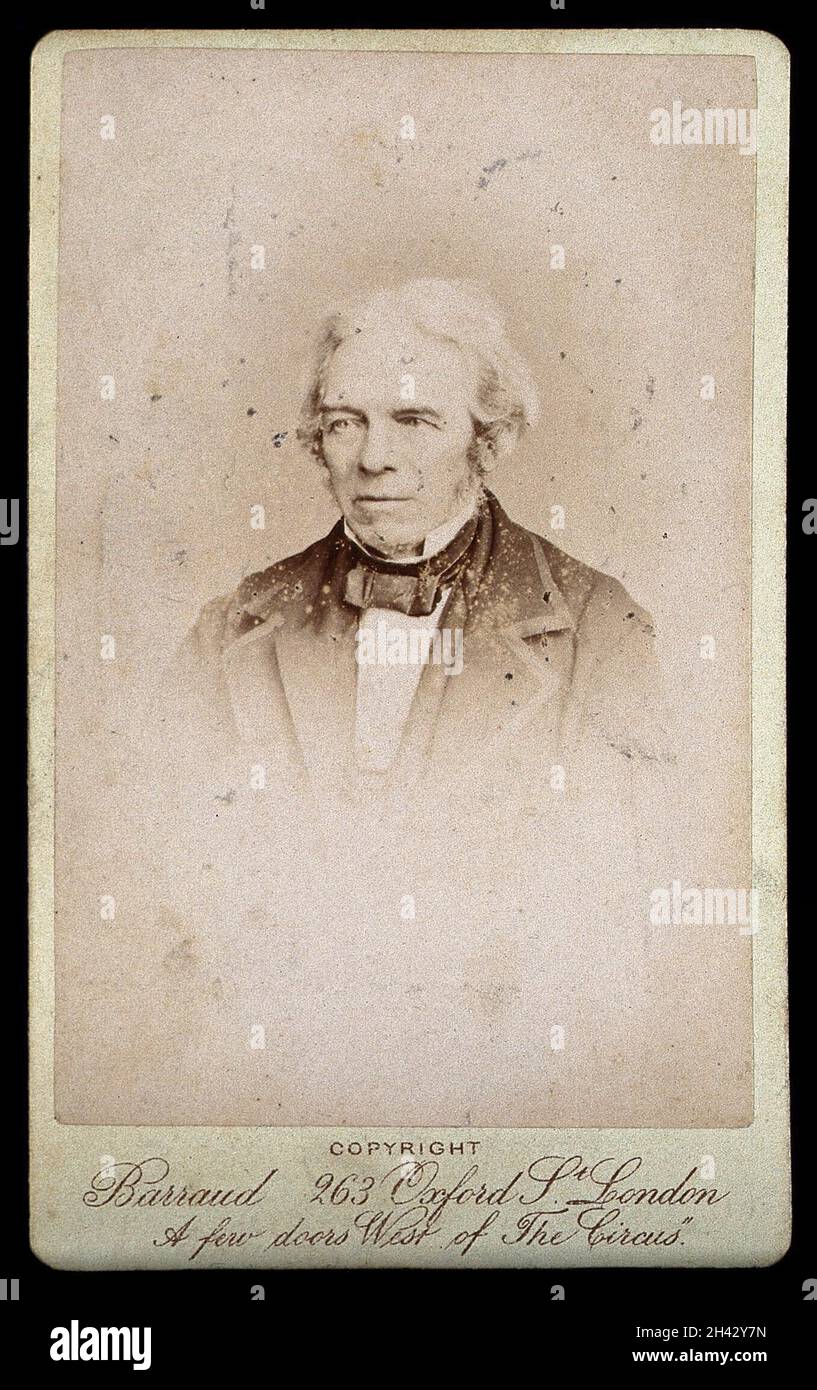 Michael Faraday. Photograph by Barraud Stock Photo - Alamy