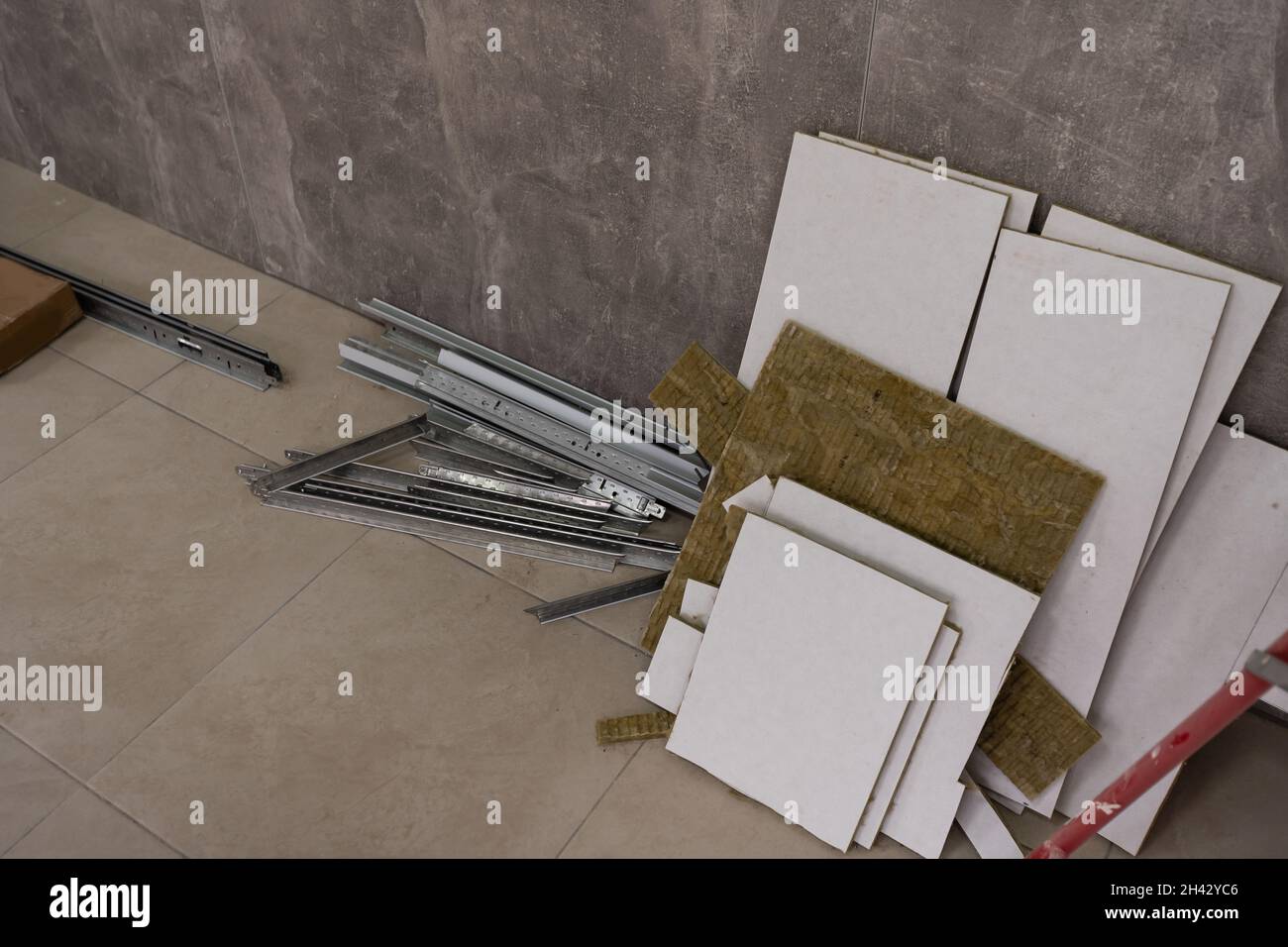 materials for renovation in the building. Construction and repair Stock ...