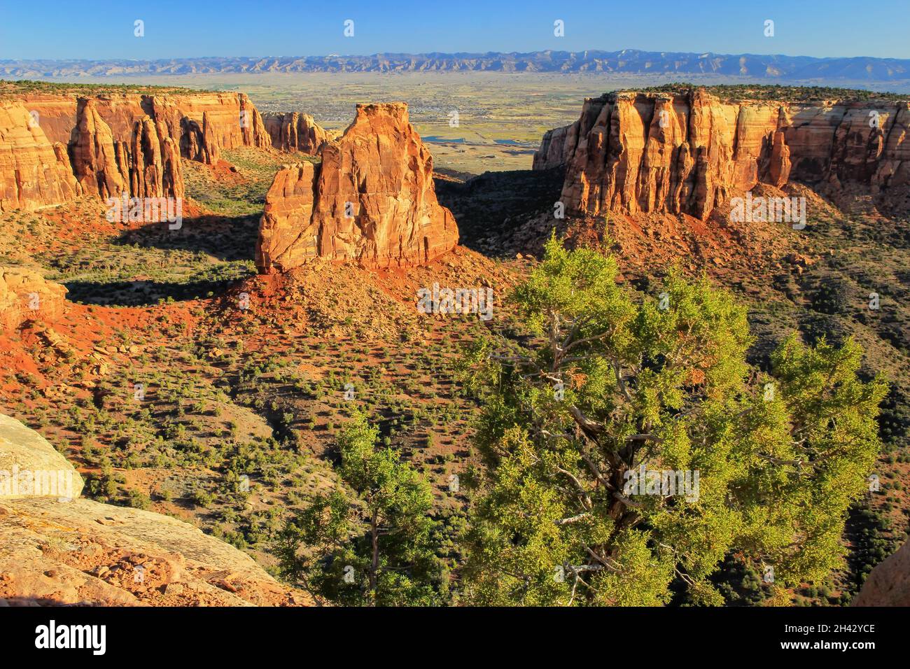 View of Monument Canyon and Independence Rock, Colorado National ...