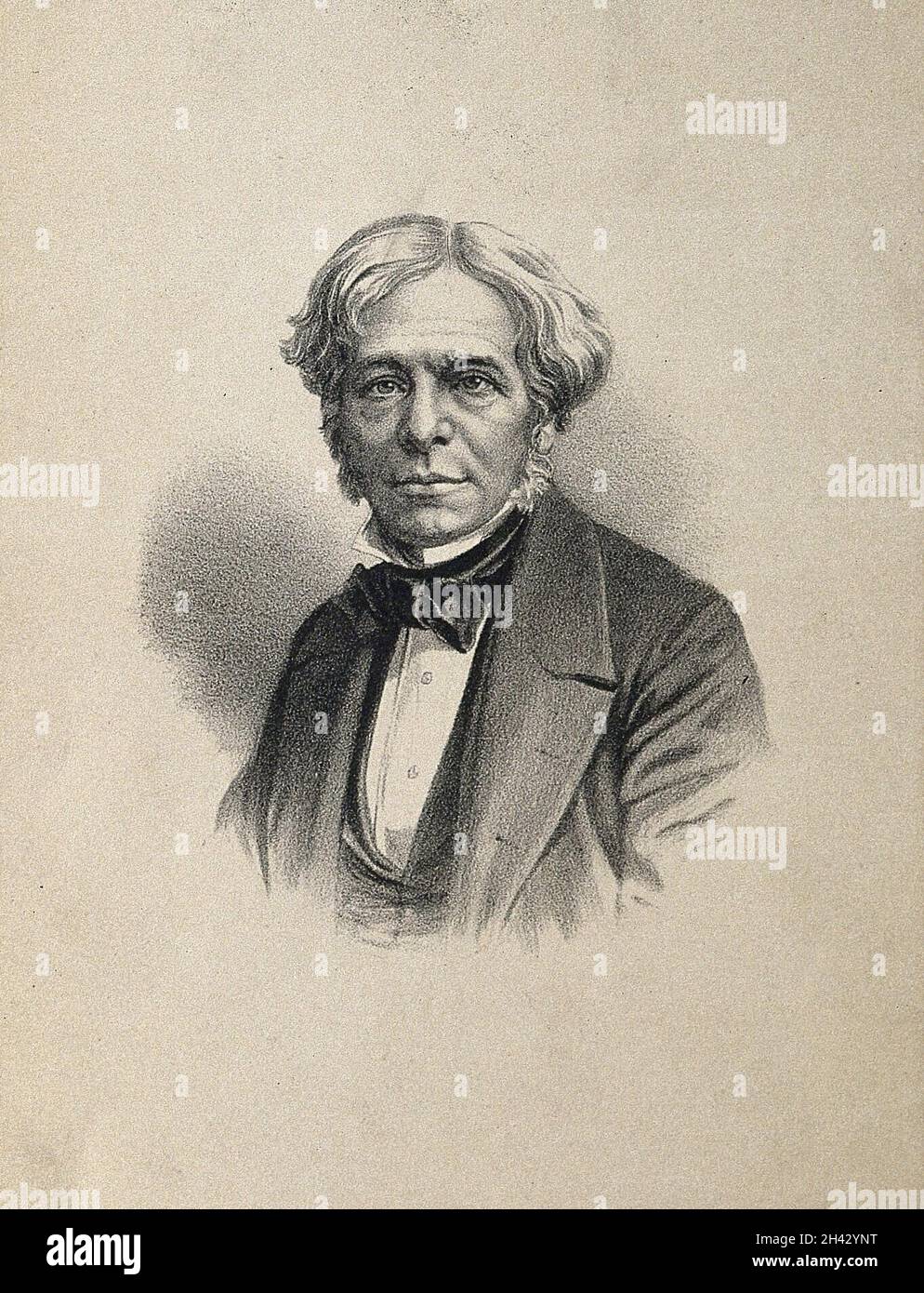 Michael Faraday. Lithograph Stock Photo - Alamy