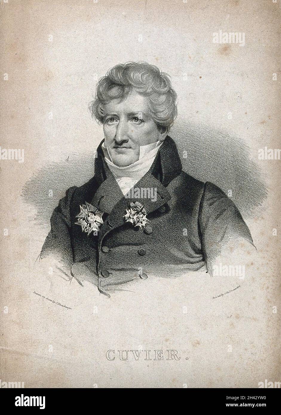 Georges-Léopold-Chrétien-Frédéric-Dagobert, Baron Cuvier Stock Photo ...