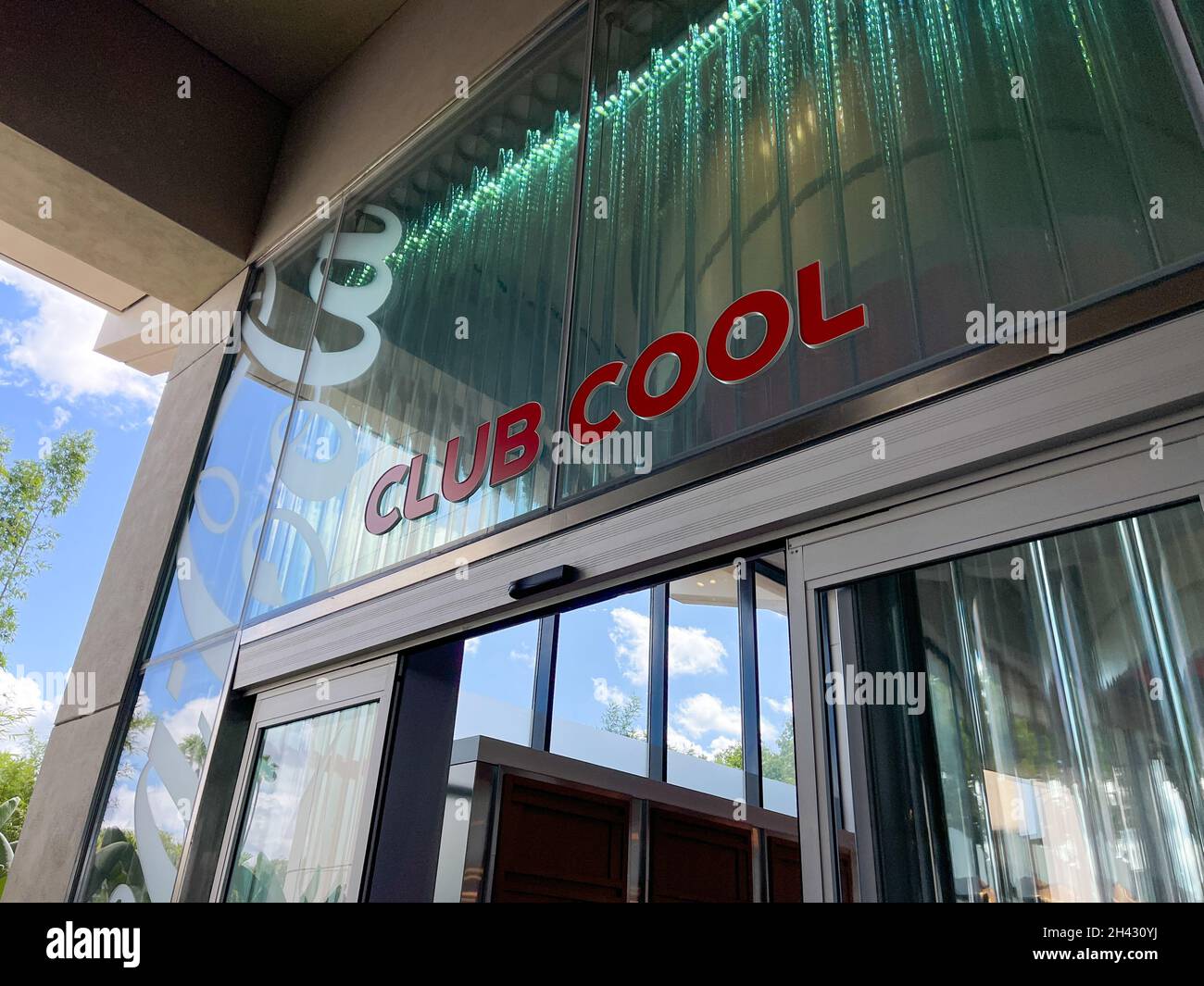 Orlando, FL USA - October 9, 2021:The entrance to sample soda from an ...