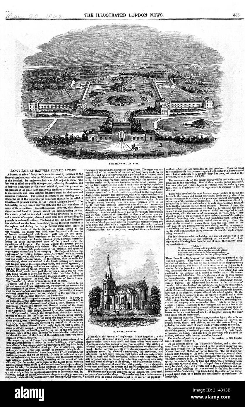 Hanwell asylum hi-res stock photography and images - Alamy