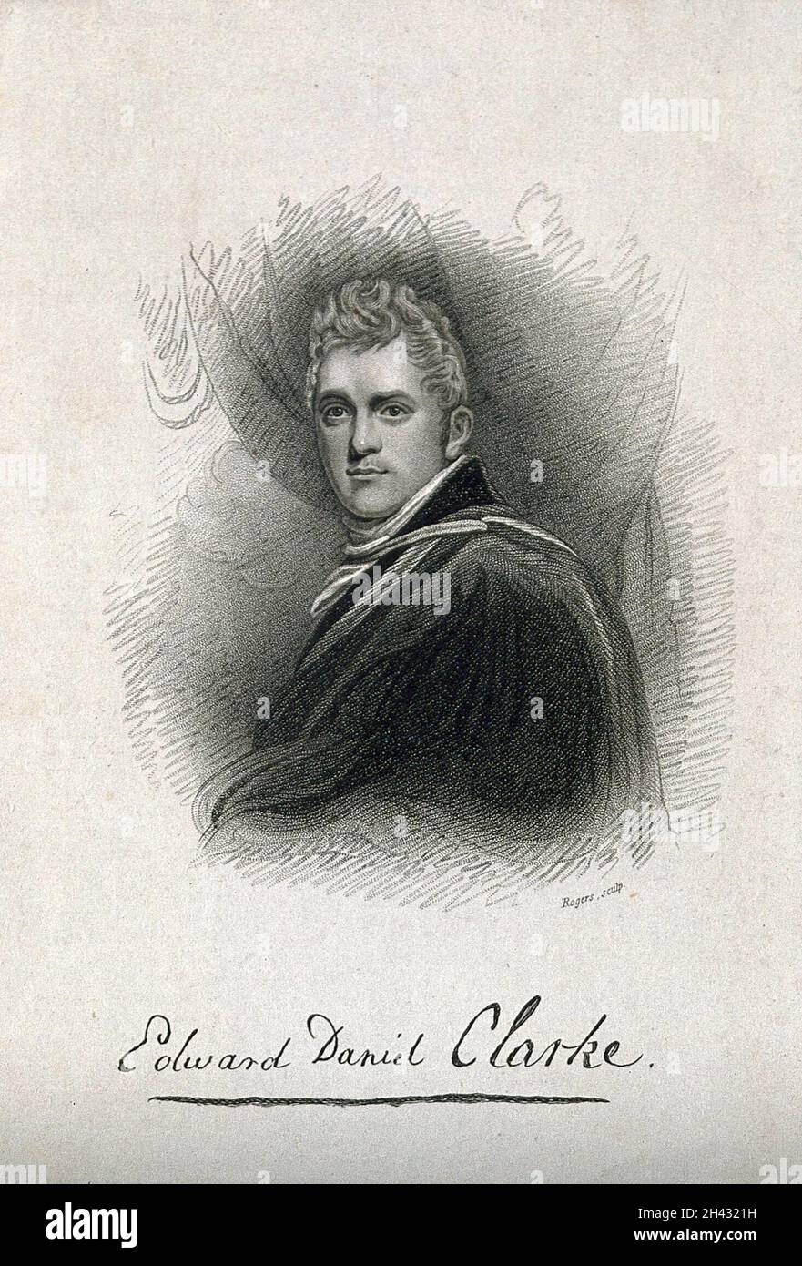 Edward Daniel Clarke. Engraving by J. Rogers after J. Opie Stock Photo ...