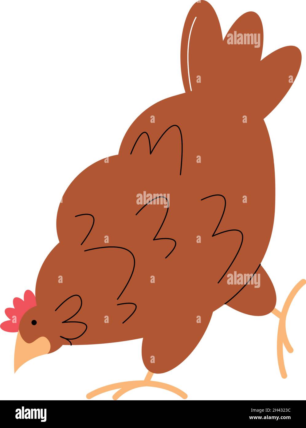 farm hen animal bird icon Stock Vector Image & Art - Alamy