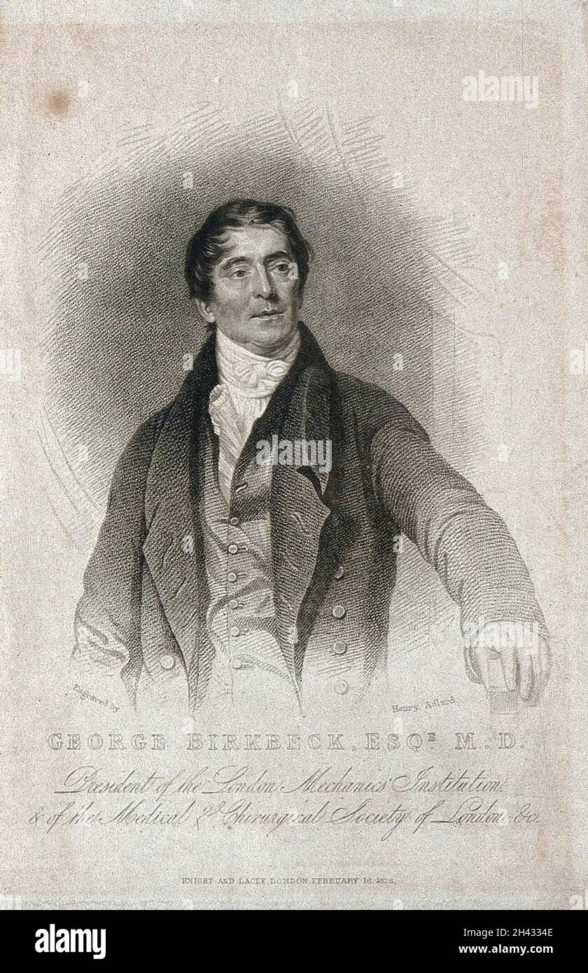 George birkbeck hi-res stock photography and images - Alamy