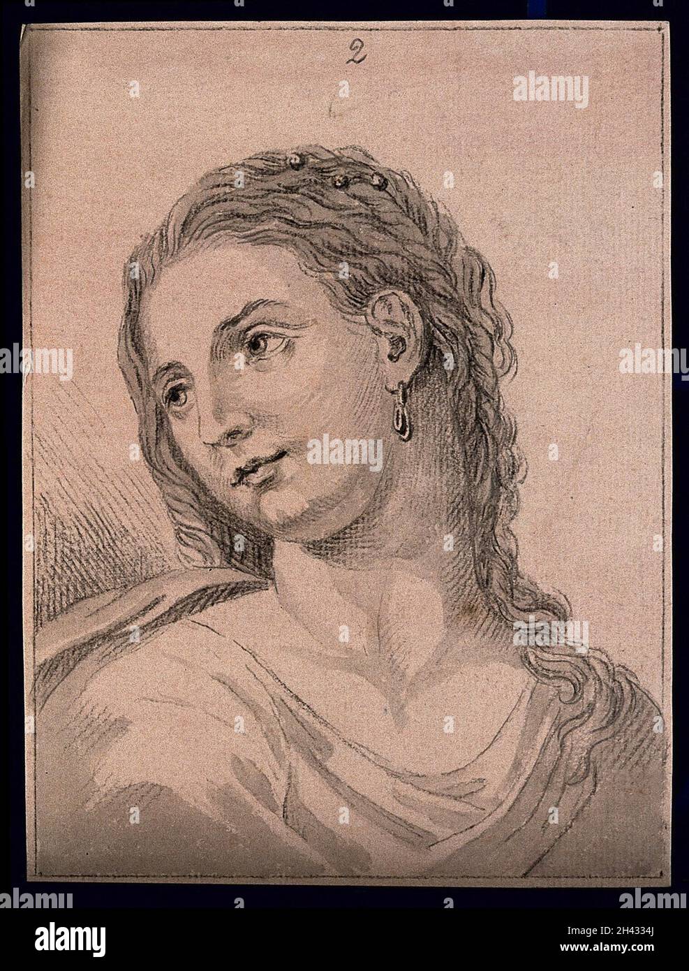 Head of a woman expressing, according to Lavater, good sense and ...