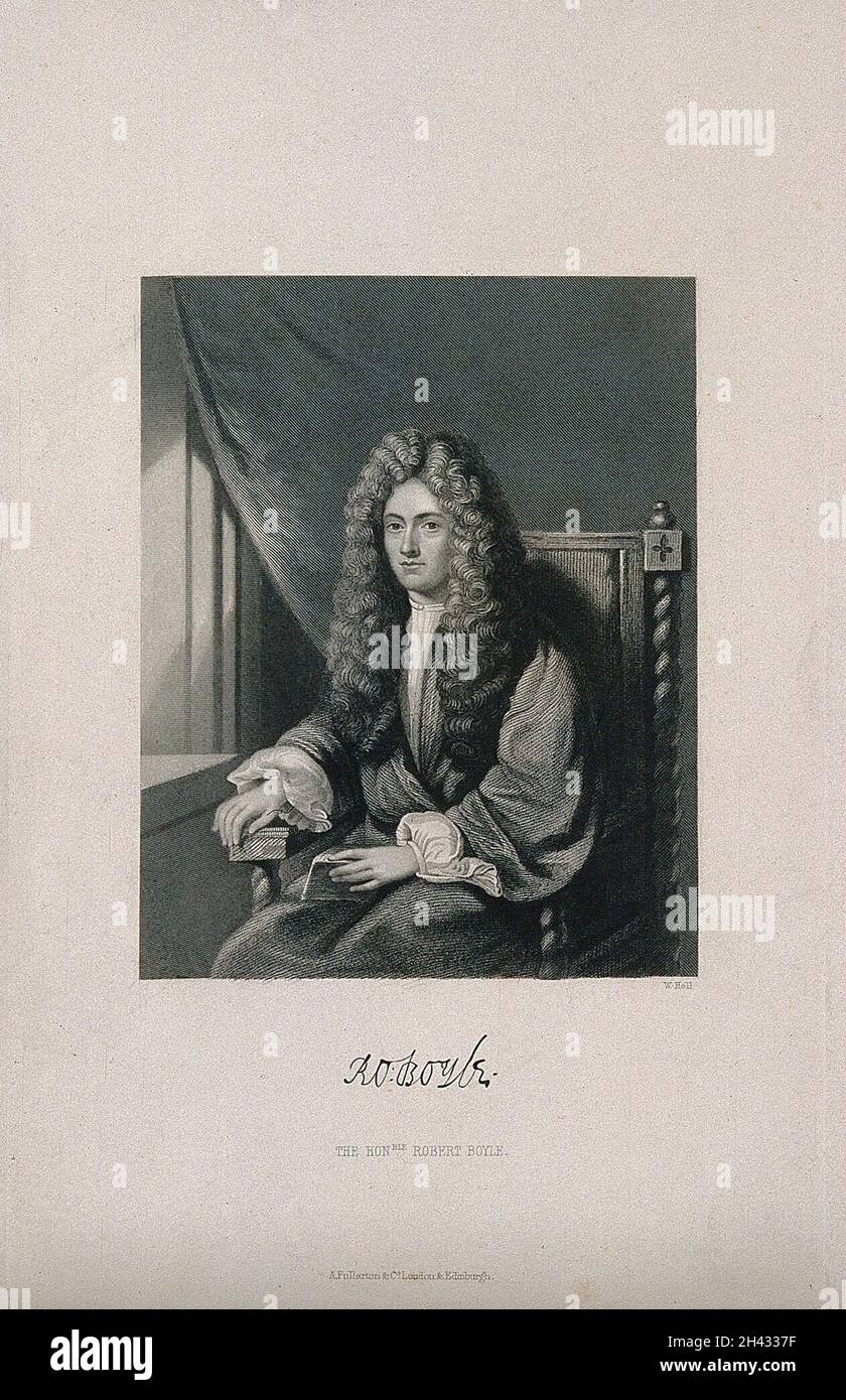Portrait of The Honourable Robert Boyle (1627 - 1691), Irish natural ...