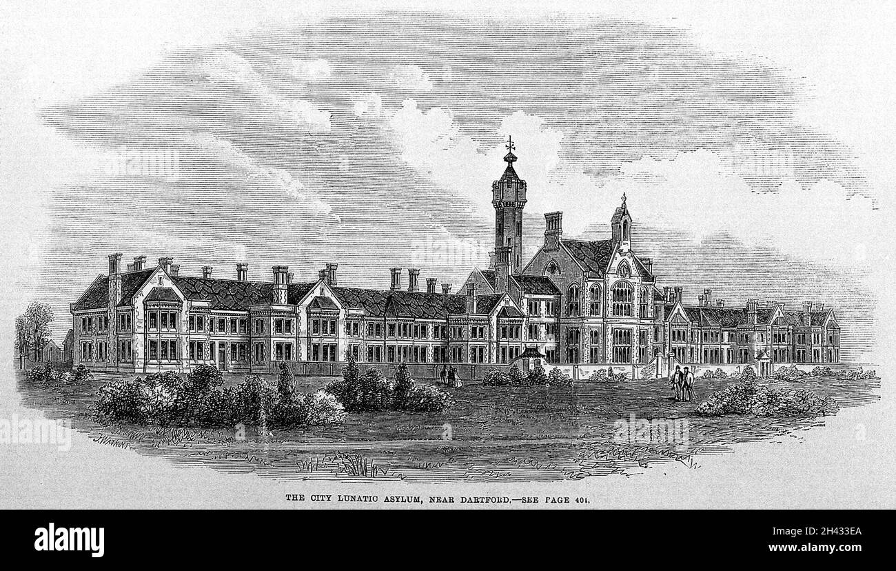 The City Lunatic Asylum, near Dartford Stock Photo - Alamy