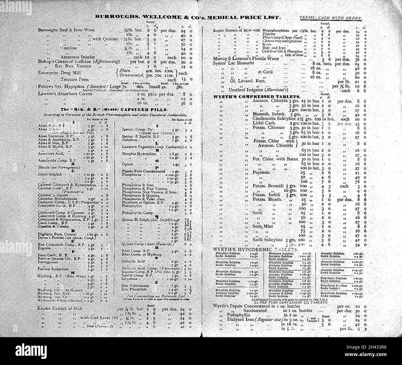 Price list Black and White Stock Photos & Images - Alamy