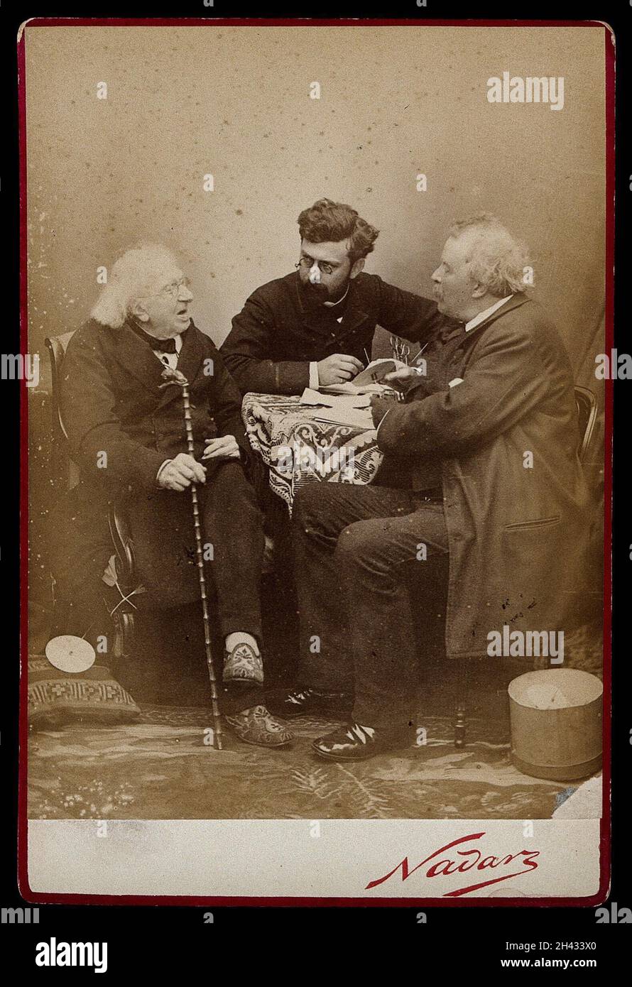 M.E. Chevreul. Photograph by Nadar Stock Photo - Alamy