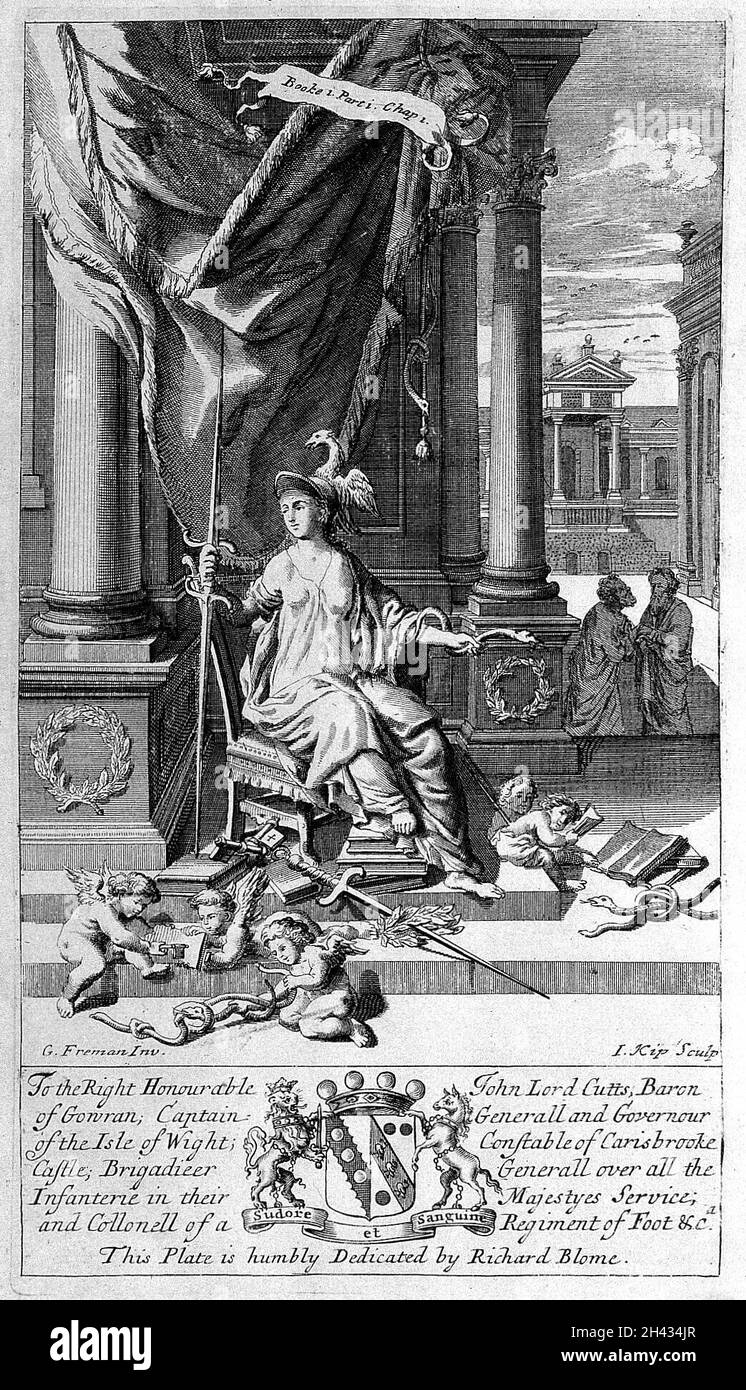 Engraving of allegory of logic? from, Le Grand, An entire body of ...