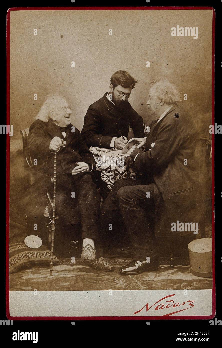 M.E. Chevreul. Photograph by Nadar Stock Photo - Alamy