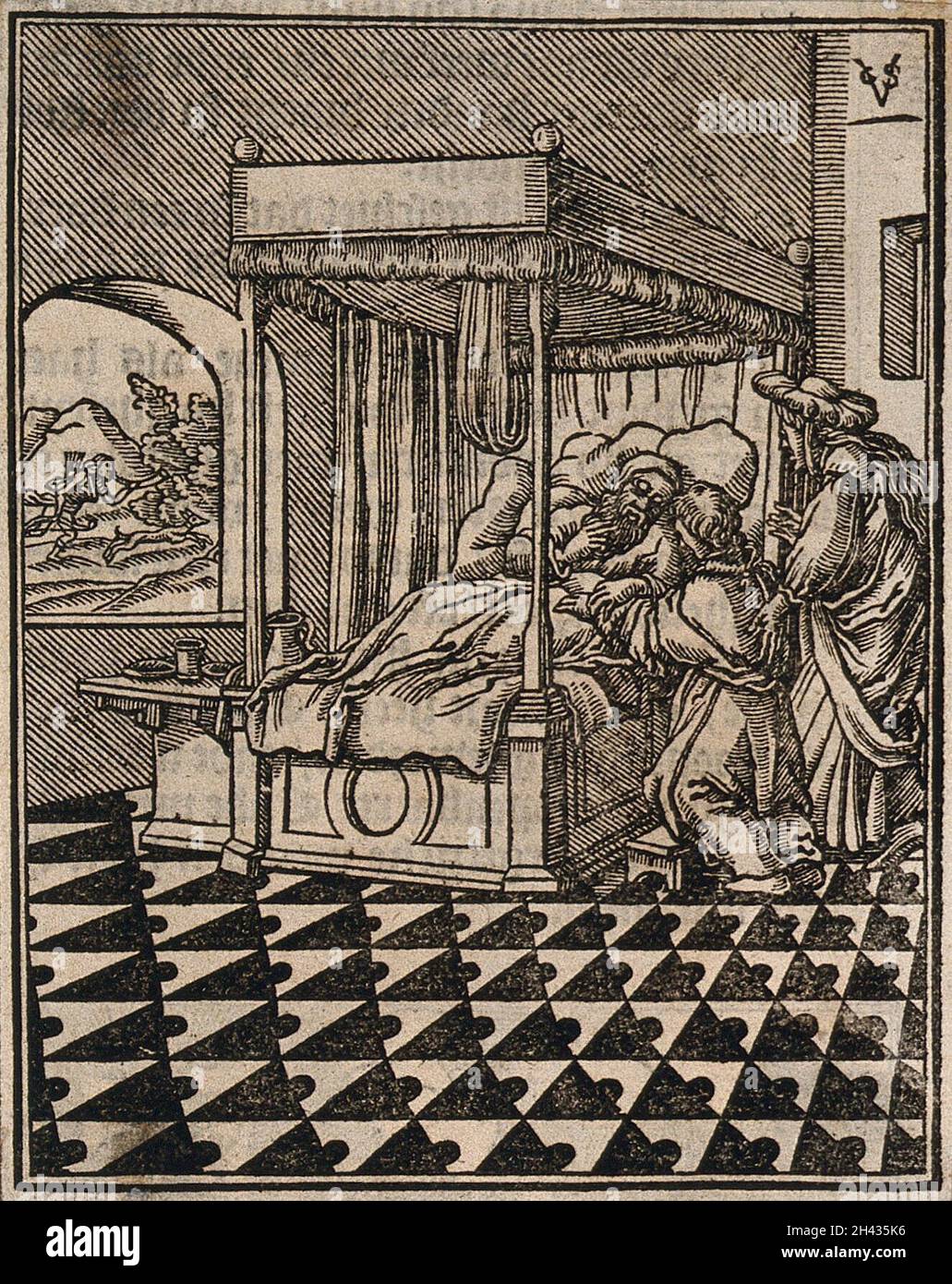 Isaac fooled into blessing Jacob with Rebekah present, while Esau hunts ...