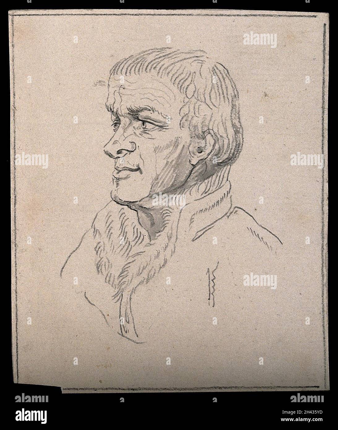 A man whose face expresses, according to Lavater, a great capacity for ...