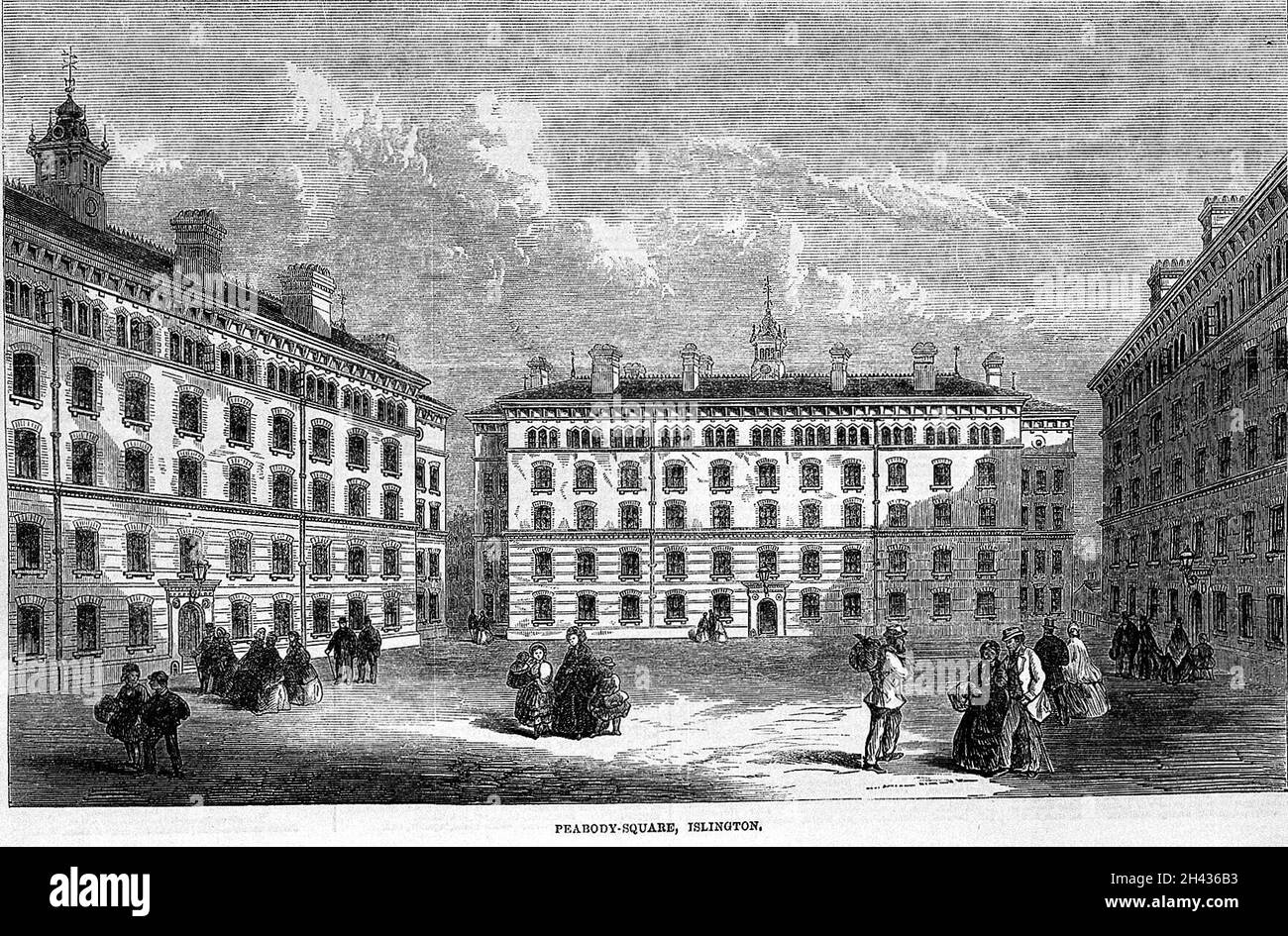 Islington square housing Black and White Stock Photos & Images - Alamy