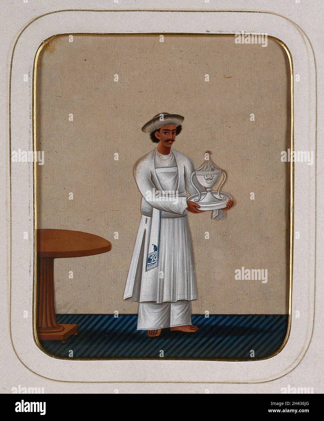 Indian servant painting hi-res stock photography and images - Alamy
