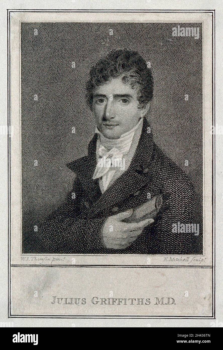 Julius Griffiths. Stipple engraving by E. Mitchell after W.J. Thomson ...