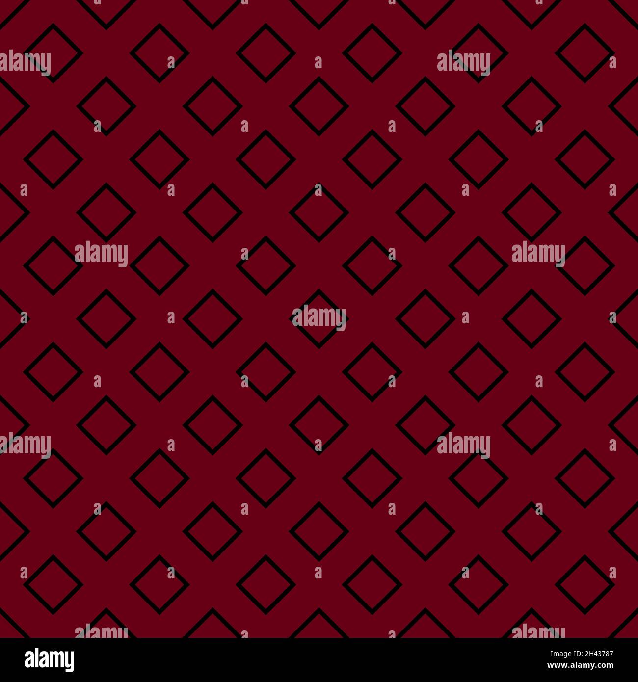 Diamond monochrome texture seamless pattern background. Dark red and ...