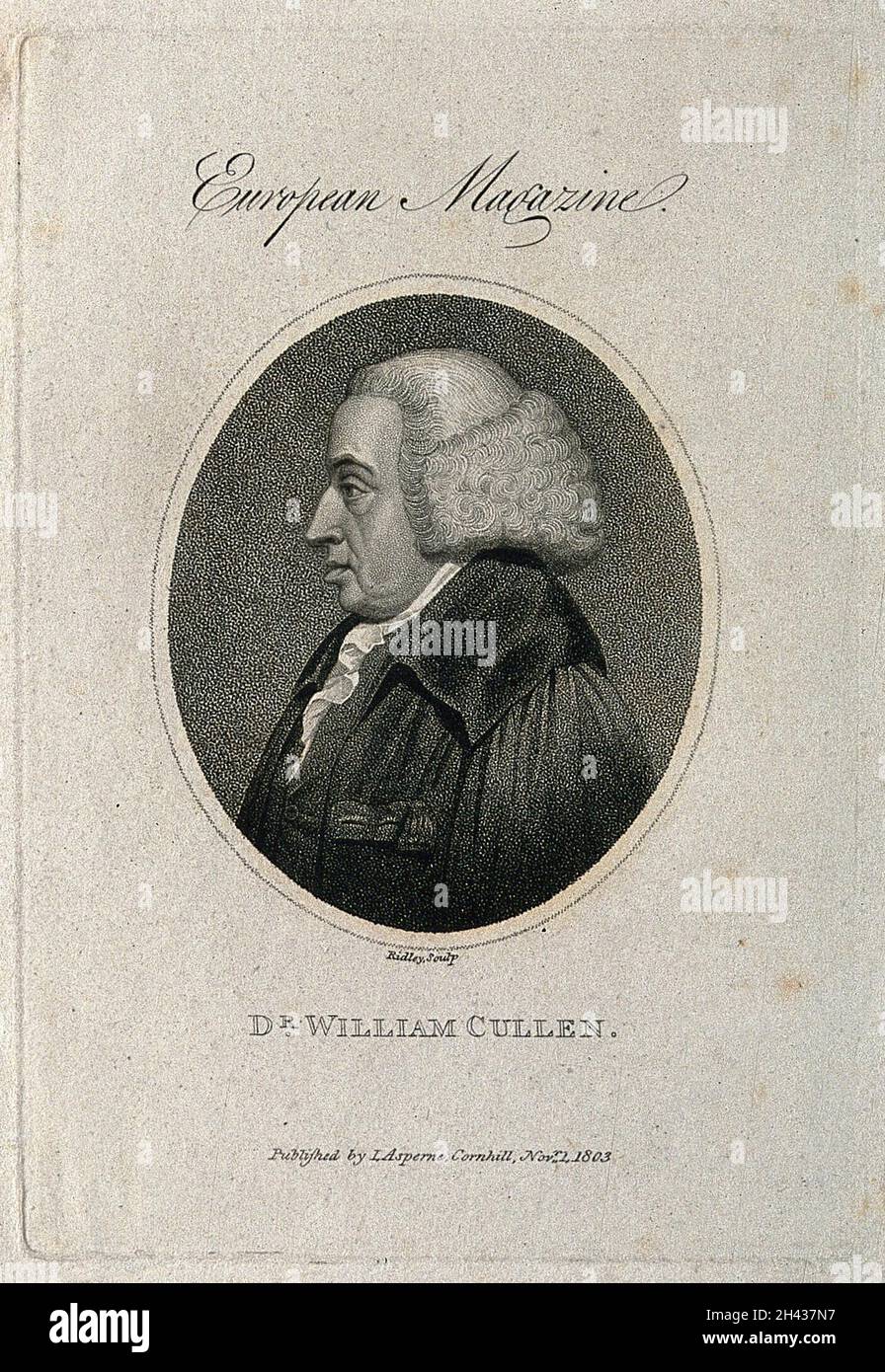 William Cullen. Stipple engraving Stock Photo - Alamy