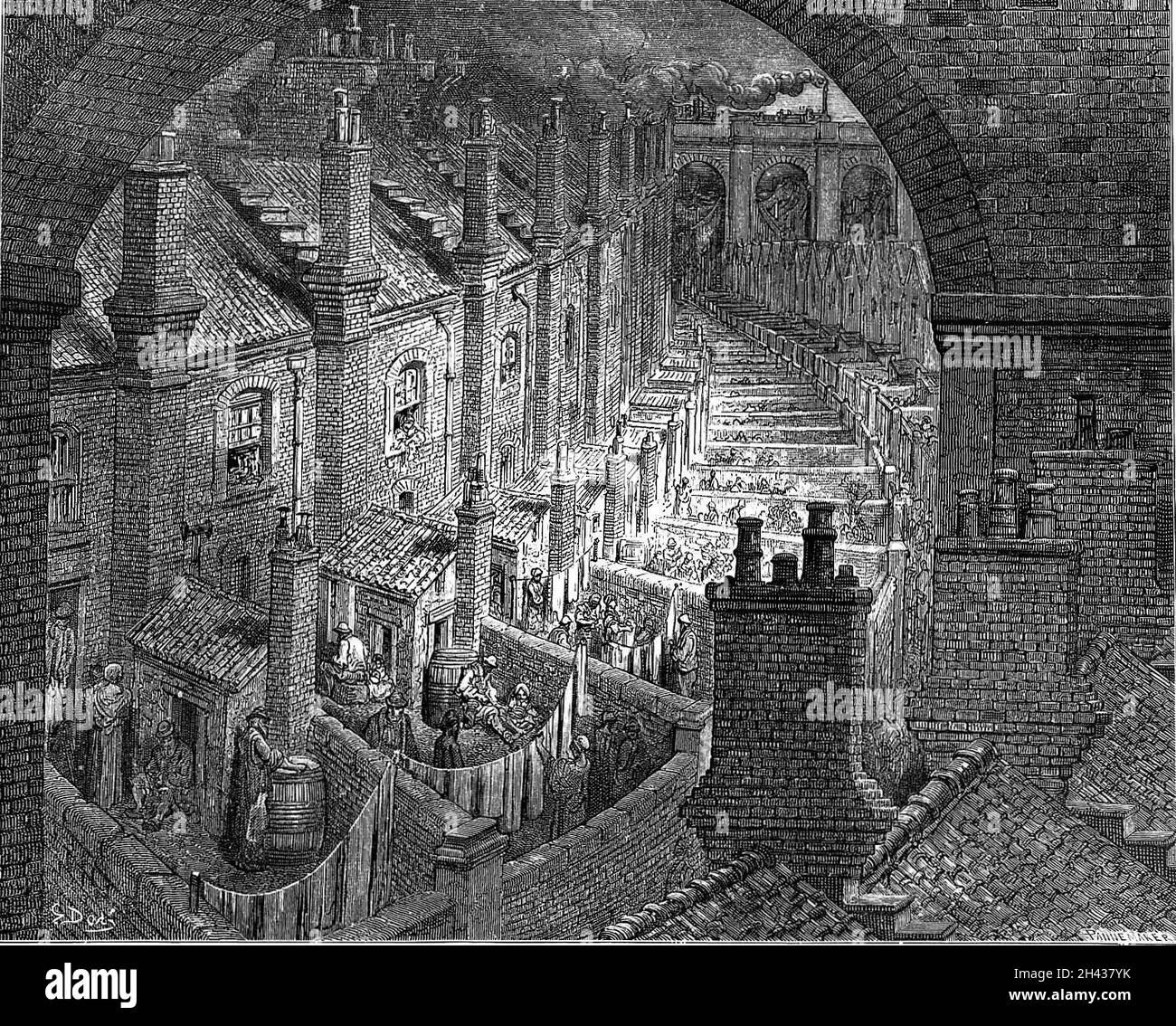 London slums hi-res stock photography and images - Alamy