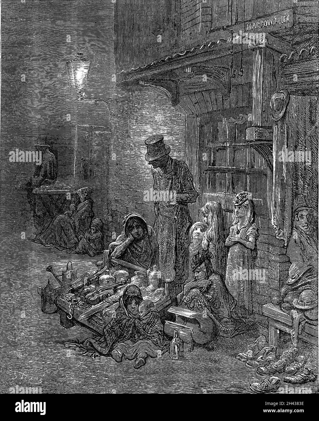 Harrow alley, Houndsditch Stock Photo - Alamy